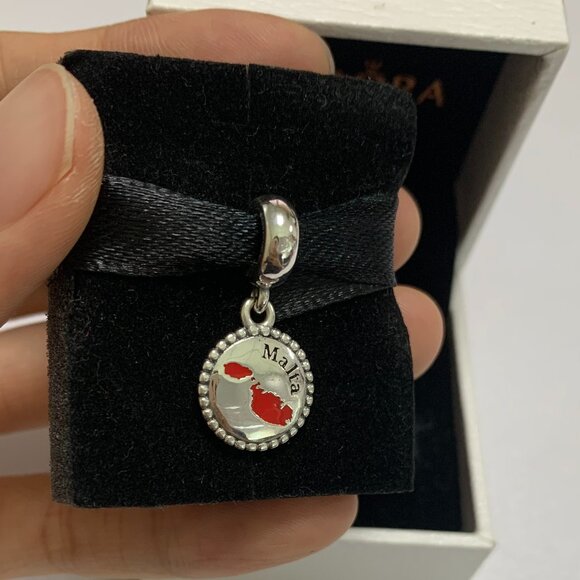 Pandora | Jewelry | Pandora Malta Flag Map Pendant Exclusive Charm ...